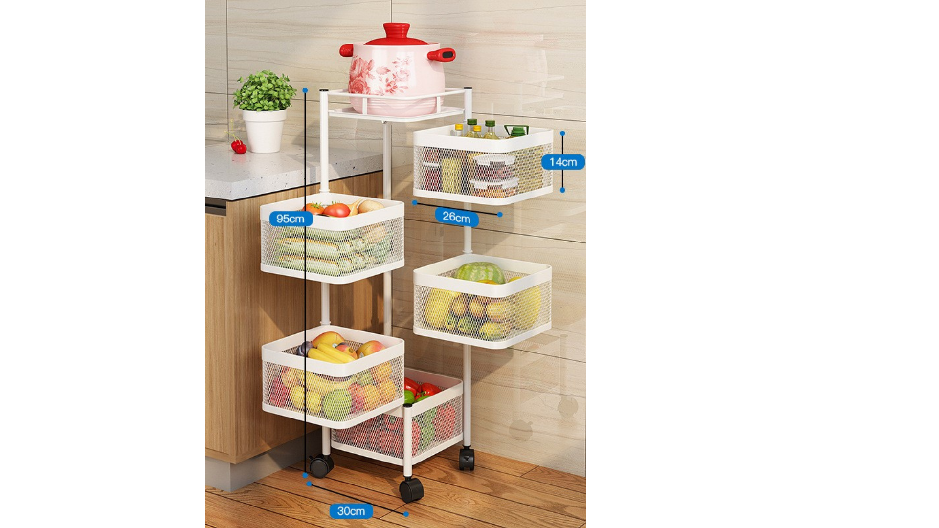 ECO SPIRE 5 LAYERS MULTI PURPOSE STORAGE RACK - WHITE – Eco-Spire ...